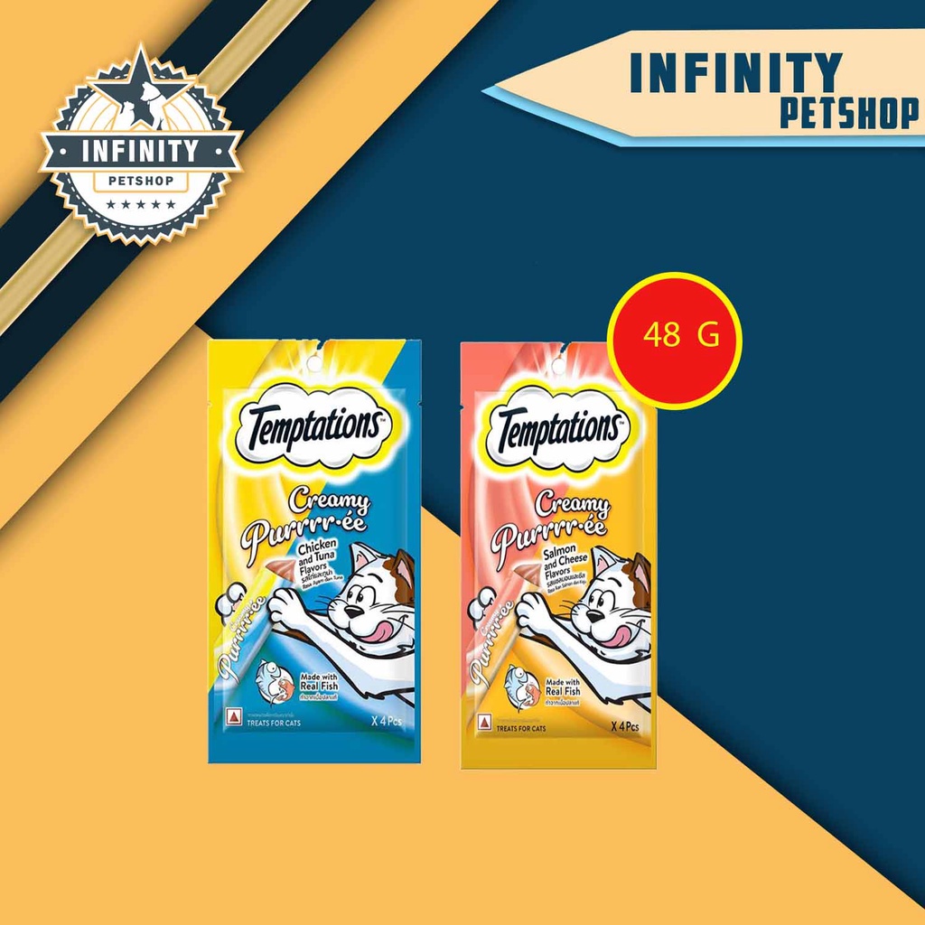 Jual Snack Cemilan temptation creamy makanan kucing | Shopee Indonesia