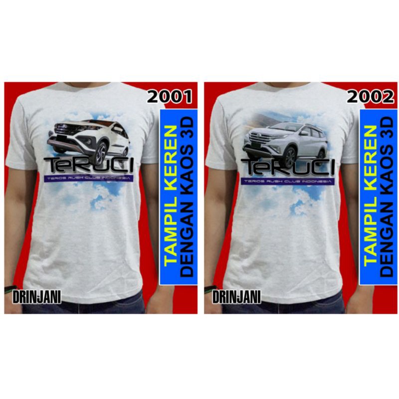 Jual Kaos Sablon Kaos baju / sablon satuan / mobil / teruci / terios ...