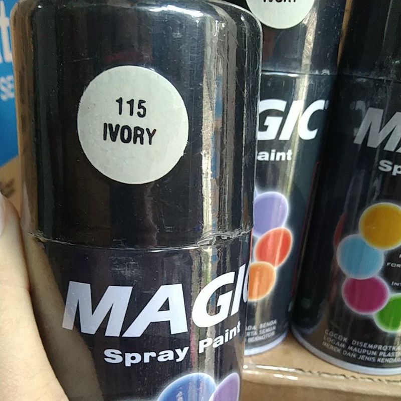 Jual cat semprot pilok pilox magic spray paint magic ivory 115 300cc ...
