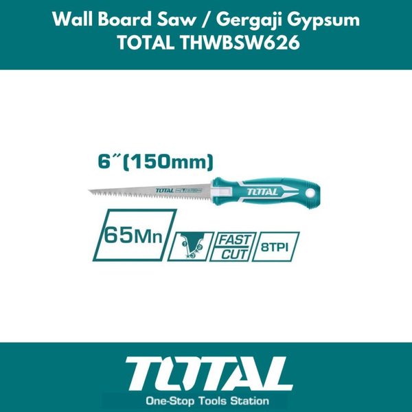 Jual Gergaji Gypsum 6 Inch TOTAL THWBSW626 Gergaji Gipsum 6" Wall Board ...