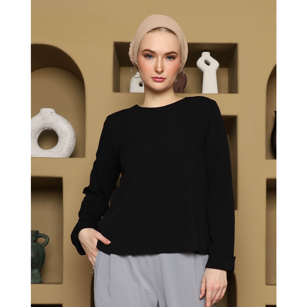 Jual Rodeo - Blouse Wanita - Shazfa - Black | Shopee Indonesia