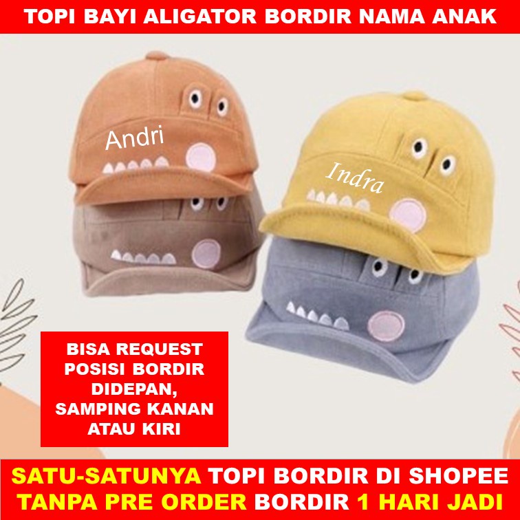Jual Topi Bayi Aligator Lucu Motif Topi Anak Karakter Buaya Crocodile ...