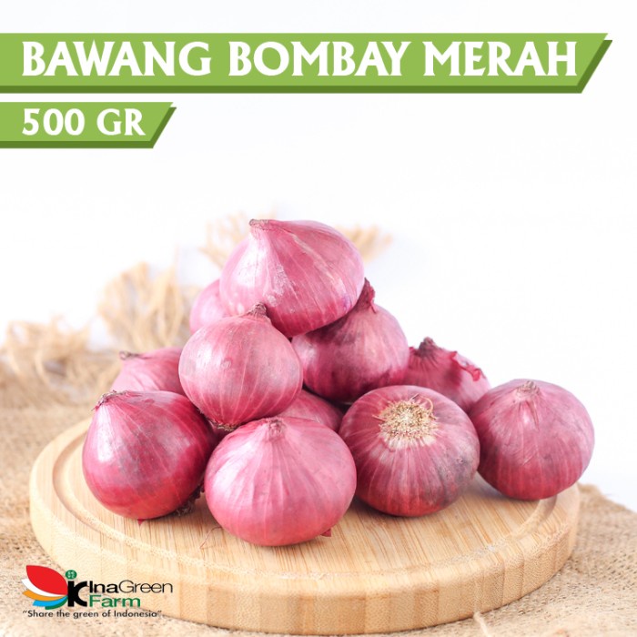 Jual Inagreen Farm Bandung Bawang Bombay Merah 500 Gram | Shopee Indonesia