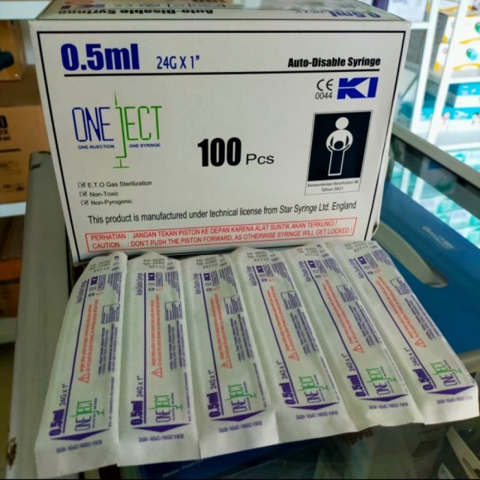 Jual Syringe 0,05 Ml; 0,5 Ml; 0,3 Ml ONEJECT Per Pcs | Shopee Indonesia