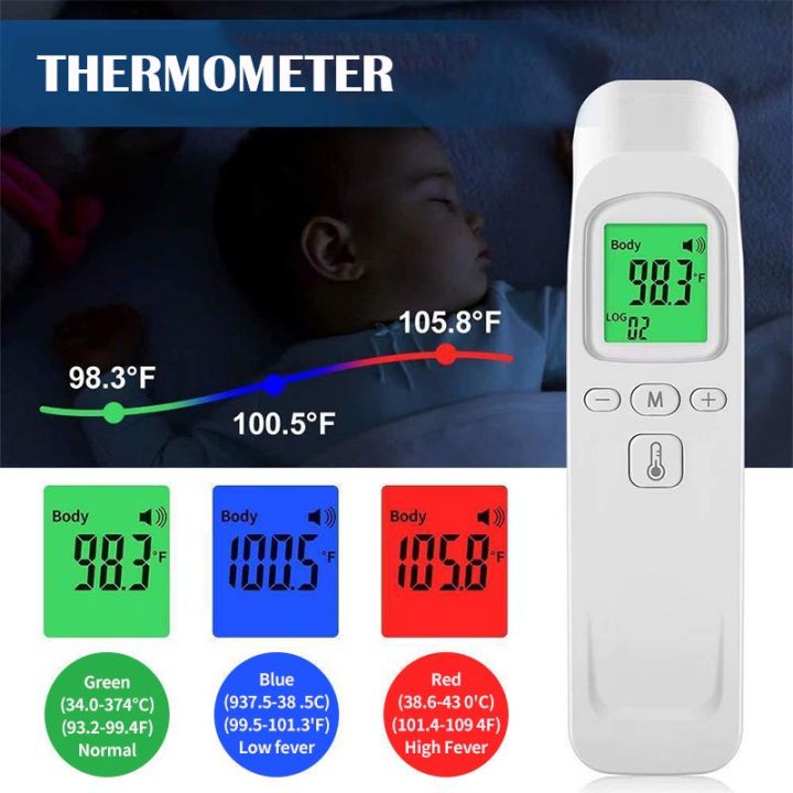 Jual TNW Thermogun Termometer Suhu Tubuh Digital Termometer Inframerah ...