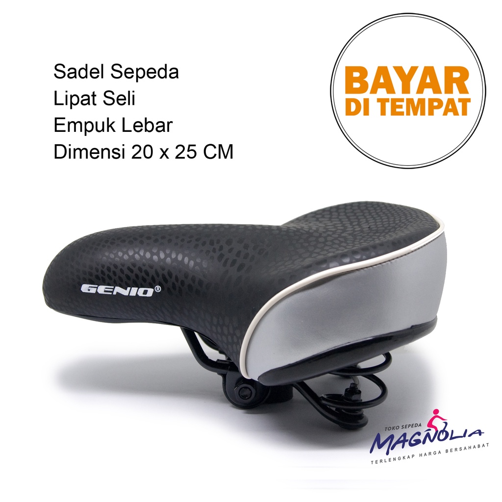 Jual Sadel Jok Sepeda Genio Lebar Empuk Dewasa Ukuran Jumbo dengan Per ...