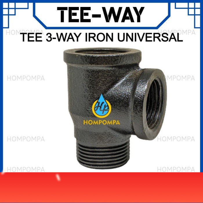 Jual Sparepart TEE 3 WAY BESI CABANG 3 WAYS TWAY IRON T JET PUMP 1 ...
