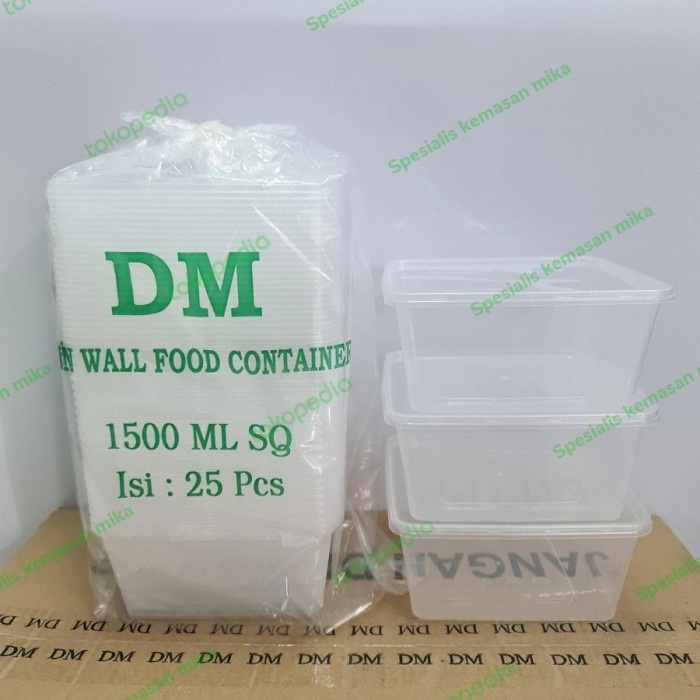 Jual Thinwall DM 1500ml Square / Kotak Makan 1500ml Kotak Persegi ... Jual Thinwall DM 1500ml Square / Kotak Makan 1500ml Kotak Persegi ...