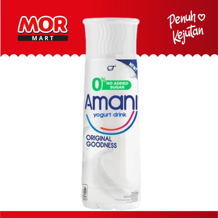 Jual AMANI Yogurt Drink No Added Sugar Original Susu Fermentasi 250 ml | Shopee Indonesia