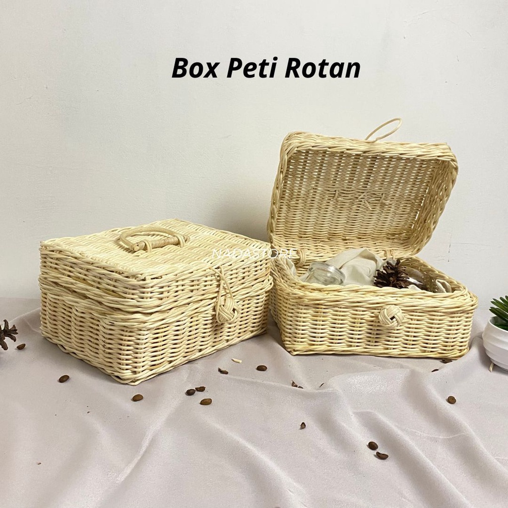 Jual KERANJANG ROTAN PREMIUM / BOX ROTAN TUTUP / HAMPERS HANTARAN ...