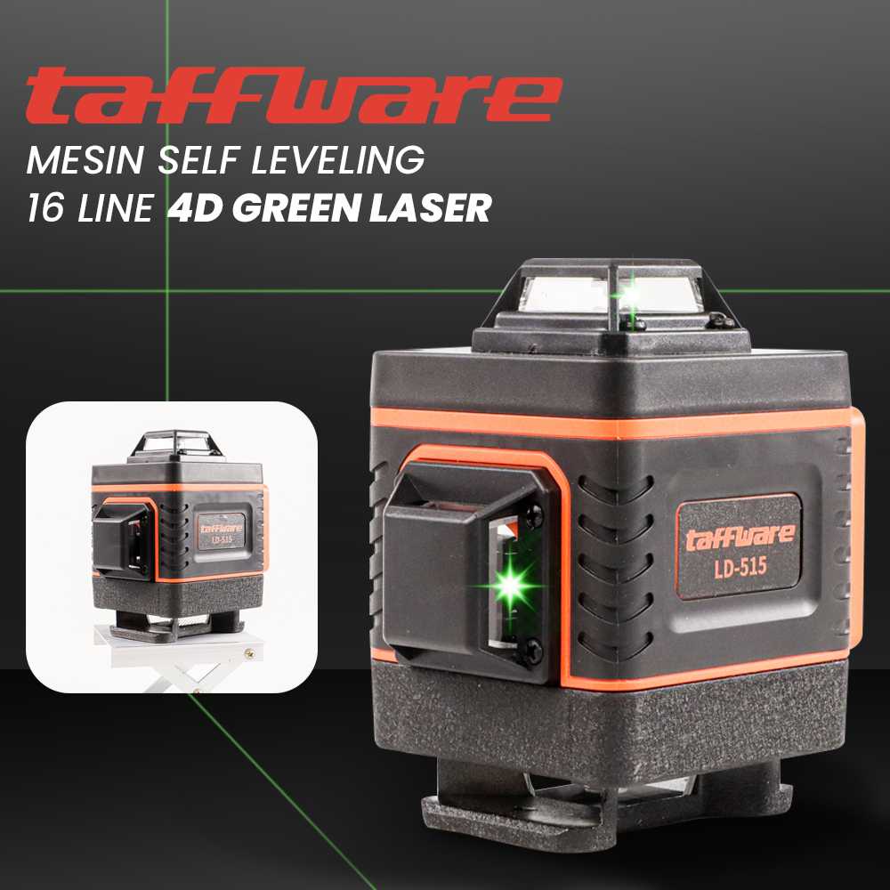Jual Taffware Mesin Self Leveling 16 Line Green Laser 4D with Remote ...