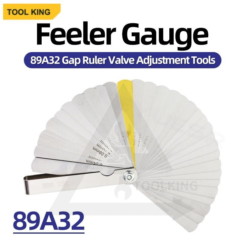 Jual 32 Blades Combination Feeler Gauge Metric Imperial Gapped Filler ...