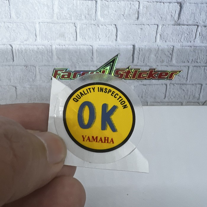 Jual Sticker stiker Garansi Yamaha Ok New - ok transparant | Shopee ...