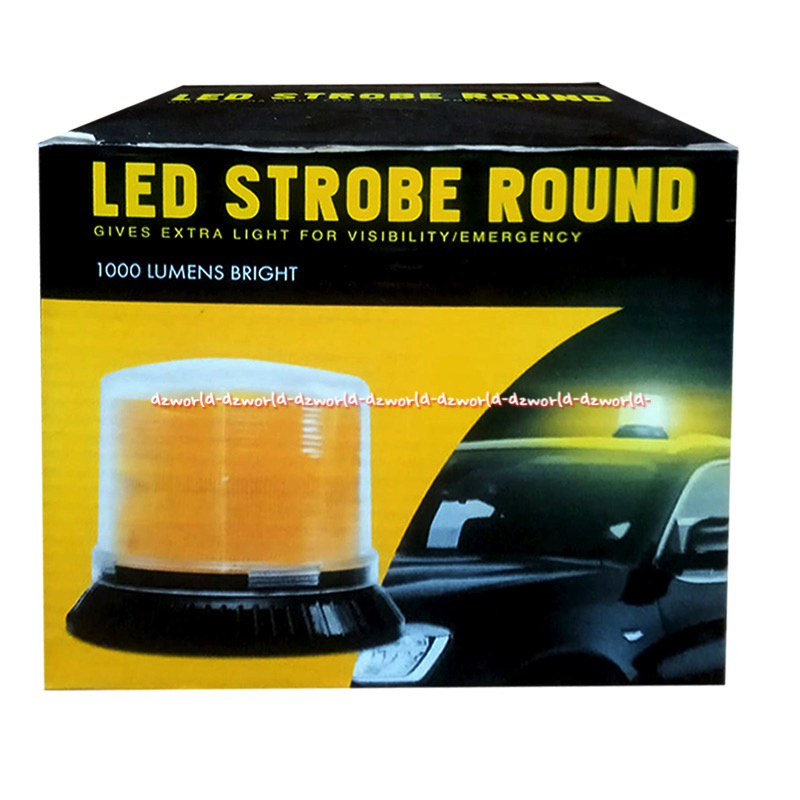 Jual LED Strobe Round Lampu Sirine Emergency Mobil Lampu Peringatan ...