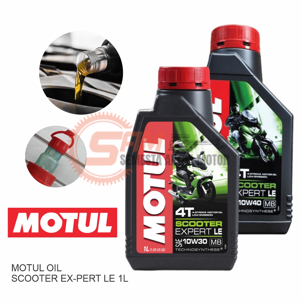 Jual Oli Motor Matic Motul Scooter Expert LE 4T 10w40 1L Technosynthese ...