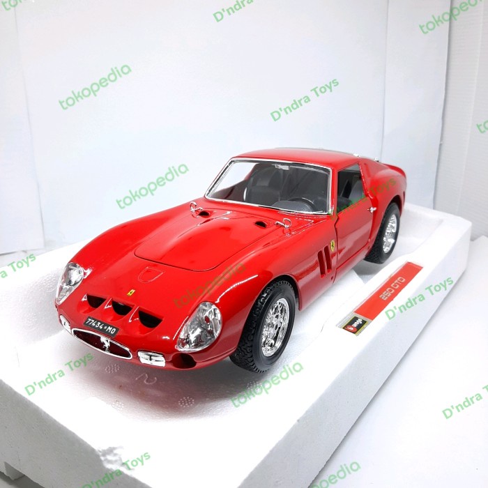 Jual Diecast Miniatur Mobil Ferrari 250 GTO Bburago Original Skala 1/18 ...