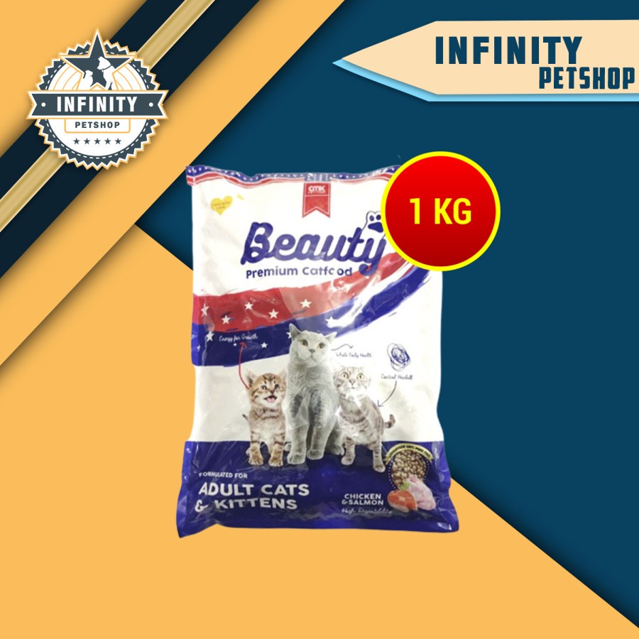Jual Beauty Cat Food premium makanan Kucing Dewasa Anakan Adult Kitten ...