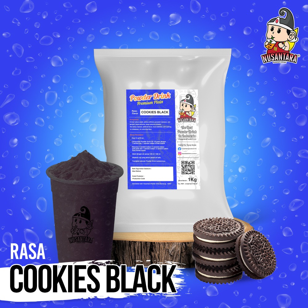 Jual Bubuk Minuman COOKIES BLACK Powder 250 gram - POWDER DRINK ...