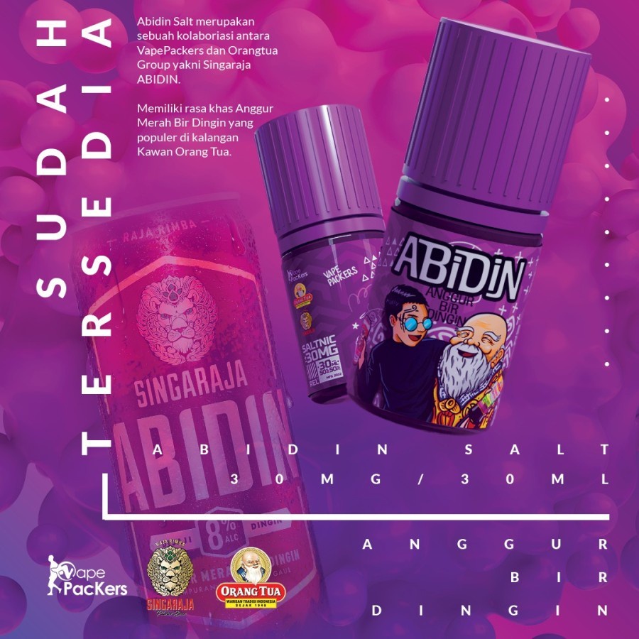 Jual LIQUID ABIDIN SALTNIC 30ML ORIGINAL LIQUID ABIDIN SALTNIC ORIGINAL ...