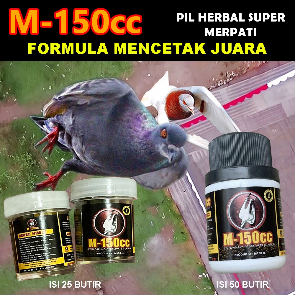 Jual M-150cc PIL HERBA SUPER BURUNG MERPATI FORMULA MENCETAK JUARA ...