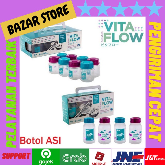 Jual VITA FLOW BOTOL ASI 4x140ml | Shopee Indonesia