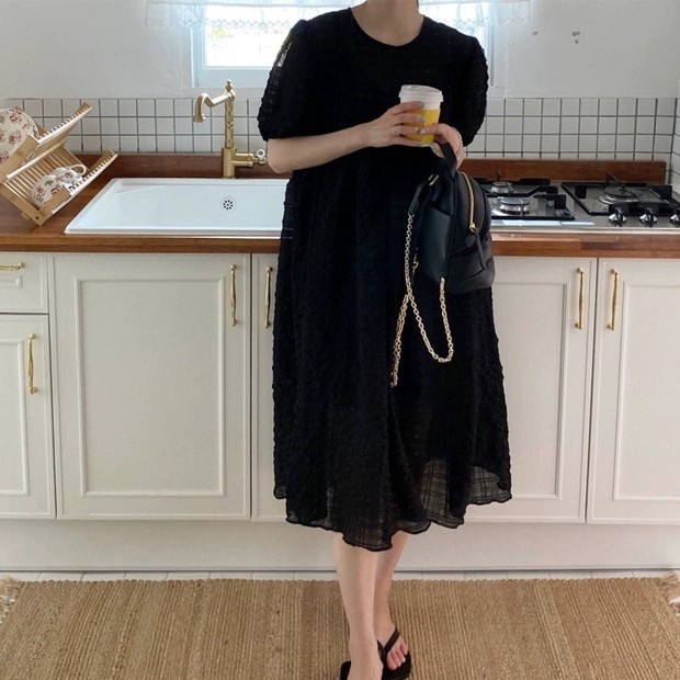 Jual LEBARAN VIBES Anadora Flare Maxi Dress Free Innner Tanktop Dress ...