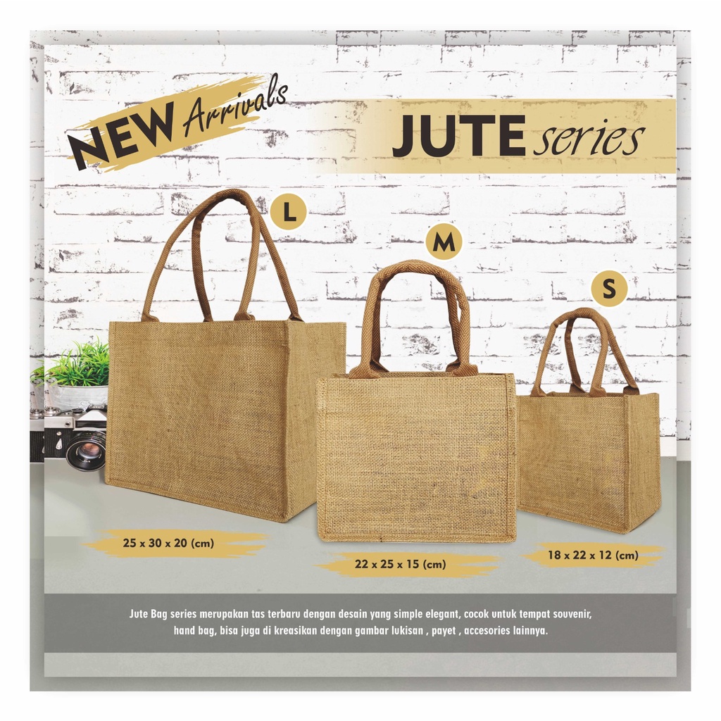 Jual ALTHEA Tas Jute Tote Bag Goni Tas Cantik Goni Tas Karung Goni ...