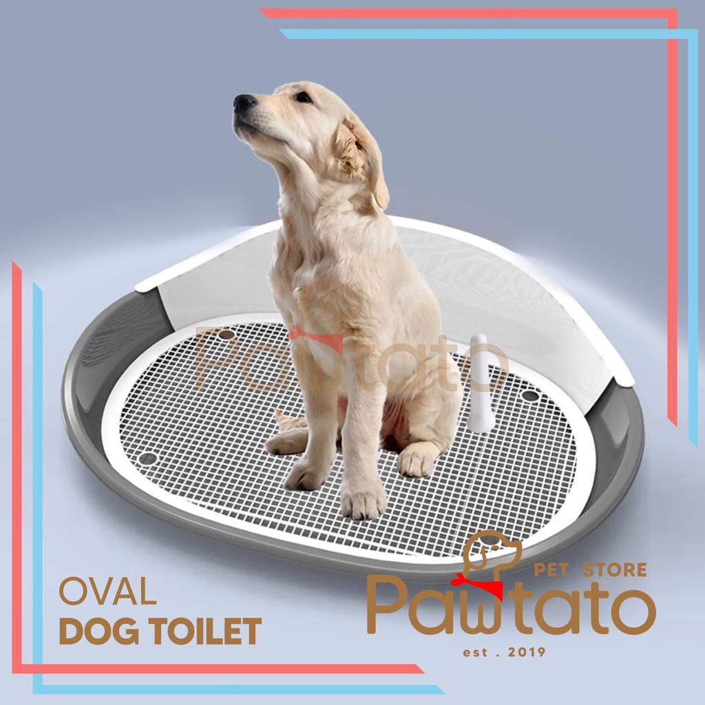 Jual Toilet Anjing Oval Puppy Dog Underpad Wall Tray Tempat Pipis Poop ...