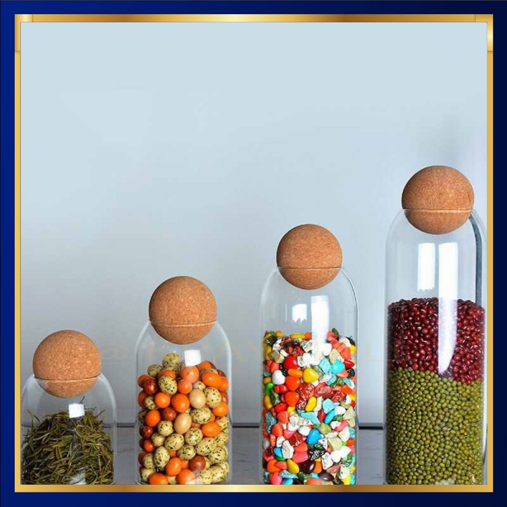 Jual Toples Kaca Penyimpanan Makanan Glass Storage Jar E1 | Shopee ...
