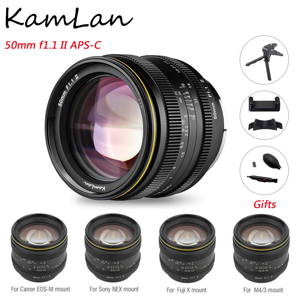 Jual PREORDER KamLan 50mm f1.1 II APS-C Camera Lens Large Aperture ...