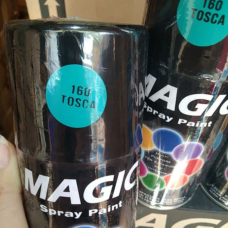 Jual cat semprot pilok pilox magic spray paint magic tosca 160 biru ...