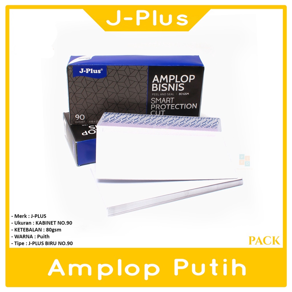 Jual JPLUS - Merah Biru Amplop Putih Ukuran Kabinet No.90 80gsm - 10 ...