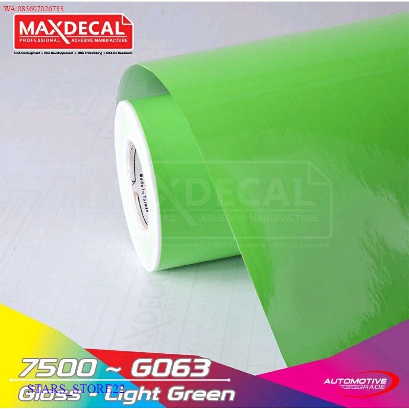 Jual Sticker Stiker Skotlet Maxdecal Max Decal Light Green Hijau Muda ...