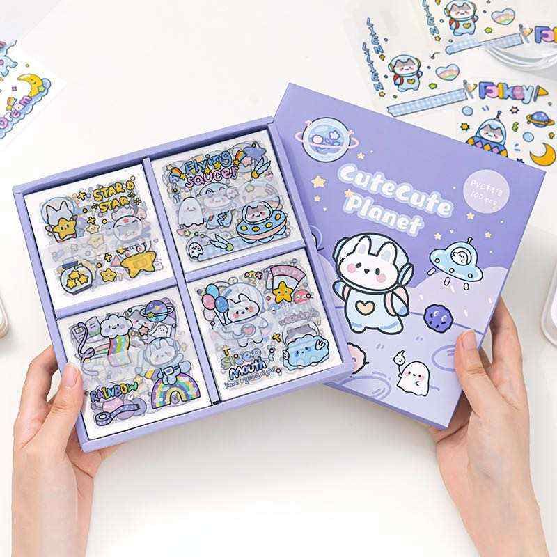 Jual [100 Lembar] TELADO Stiker Aesthetic Lucu Stiker Decor | Shopee ...