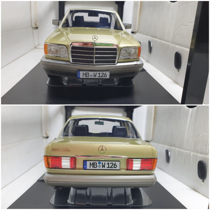 Jual DIecast Miniatur Mobil iscale mercedes benz 560 sel w126 skala 18 ...