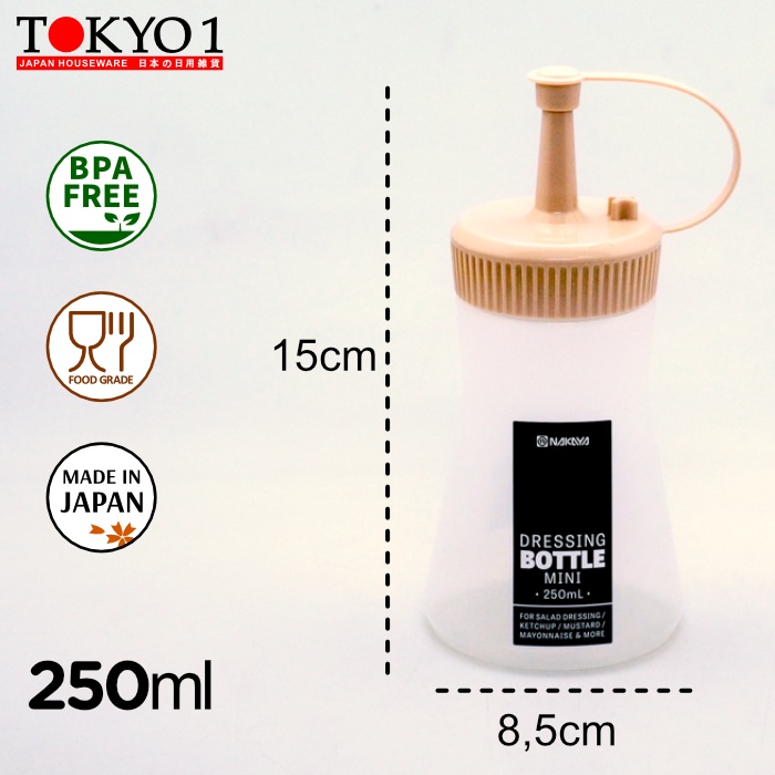 Jual Tokyo1 Red/Ivory Mini 250ml Dressing Botol Kecap Made In Japan ...