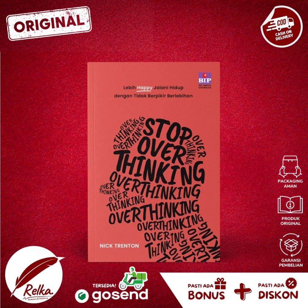 Jual Buku Stop Overthinking - Lebih Happy Jalani Hidup dengan Tidak ...