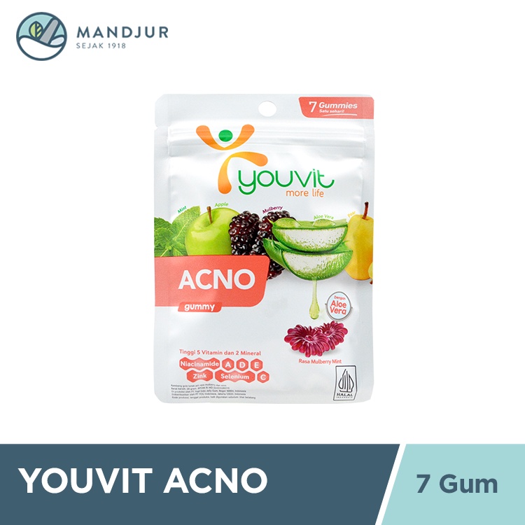 Jual Youvit Acno 7 Gummies - Vitamin Untuk Kulit Berjerawat | Shopee Indonesia