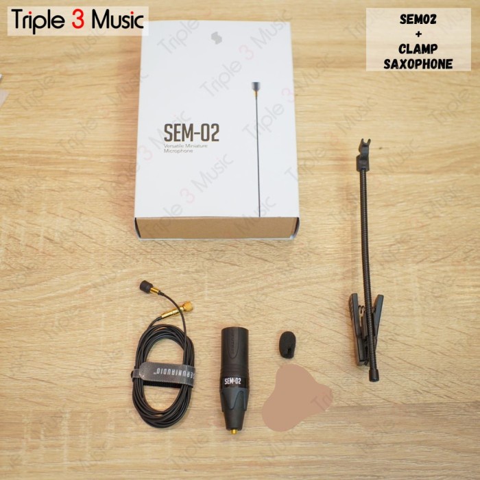 Jual Mic saxophone wireless Seruni SEM 02 Bundle Saxophone clamp SBA01 ...