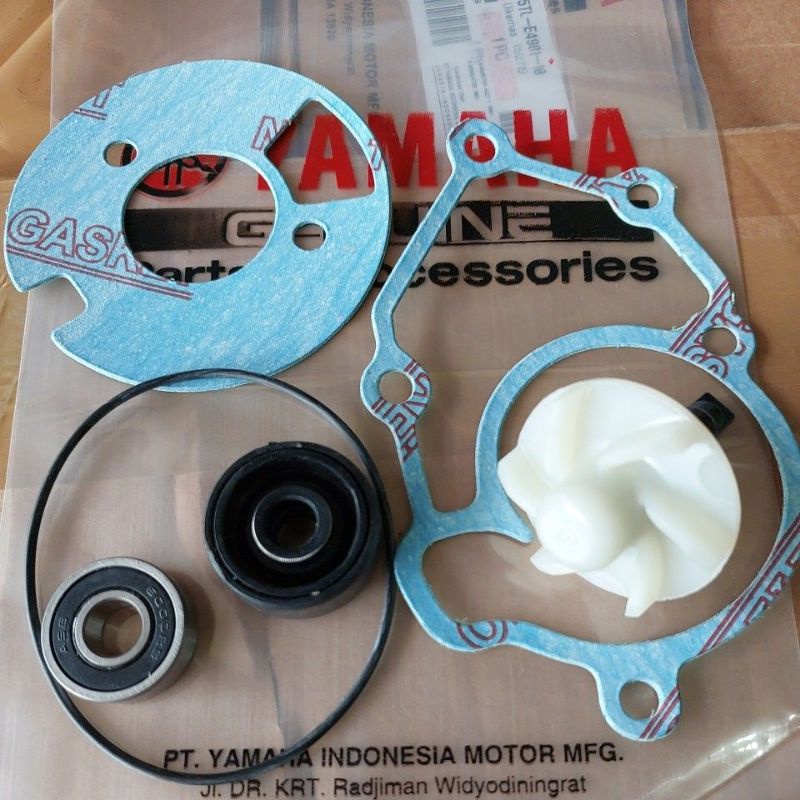 Jual paketan paking set seal waterpump as kipas dan bearing waterpump pompa radiator motor ...