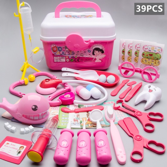 Jual RuiLin Mainan Dokter Simulasi Set Mainan Berpura Mainan Medis Alat ...