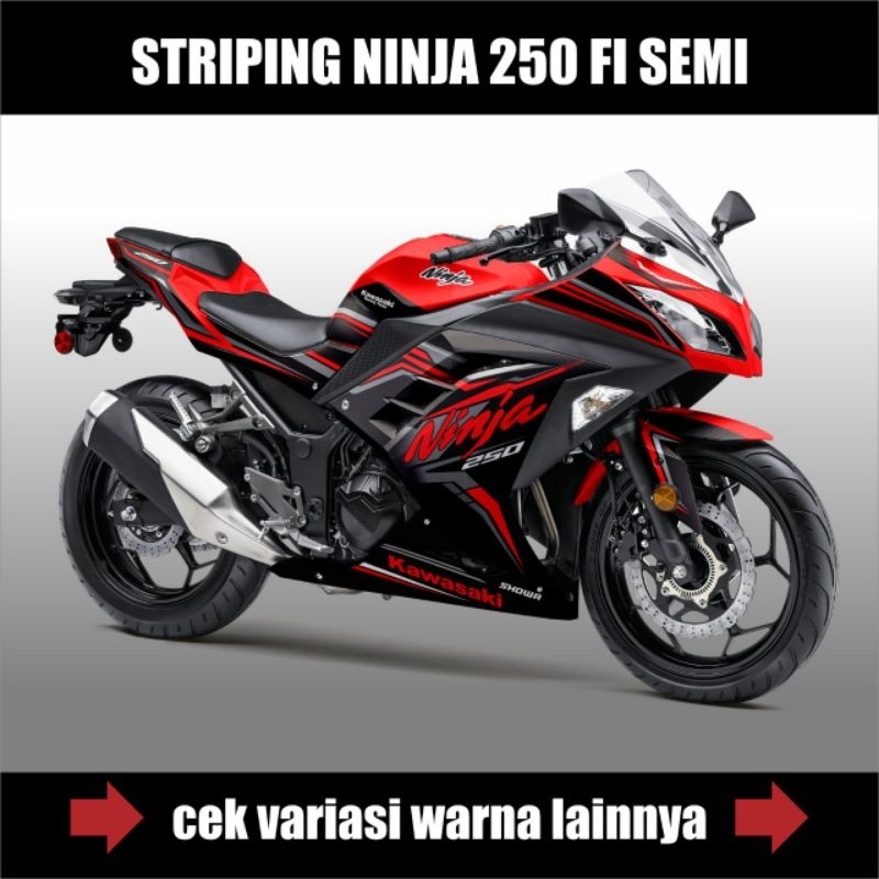 Jual STRIPING SEMIFULL KAWASAKI NINJA 250 FI OLD / STIKER SKOTLET ...