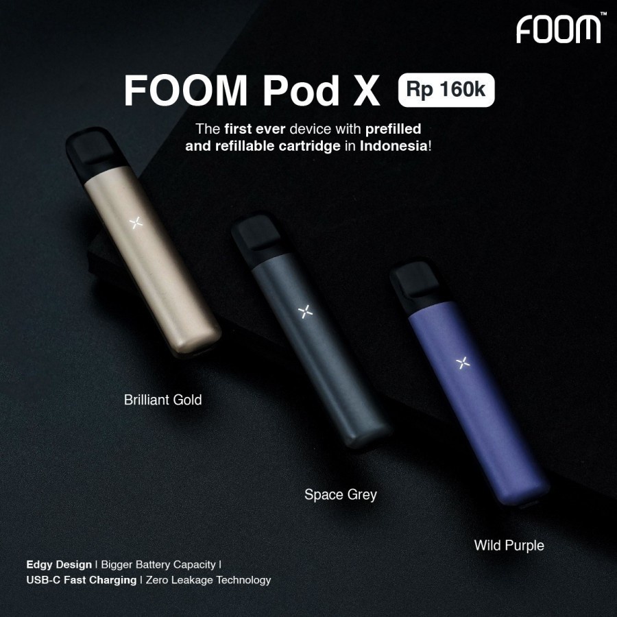 Jual POD KIT DEVICE FOOM POD X KIT NEW ORIGINAL FOOM POD X KIT | Shopee ...