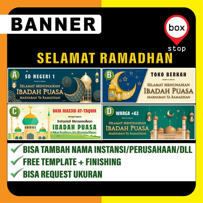 Jual Spanduk Banner Ramadhan ucapan - SELAMAT MENJALANKAN IBADAH PUASA ...