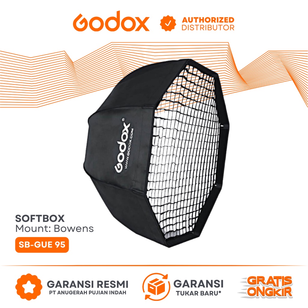 Jual Softbox Godox SB-GUE Octa 95cm Grid Bowens Mount + Grid | Shopee ...