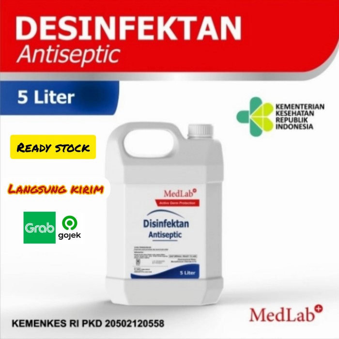 Jual Desinfektan Medlab isi 5 Liter (izin Kemenkes) | Shopee Indonesia