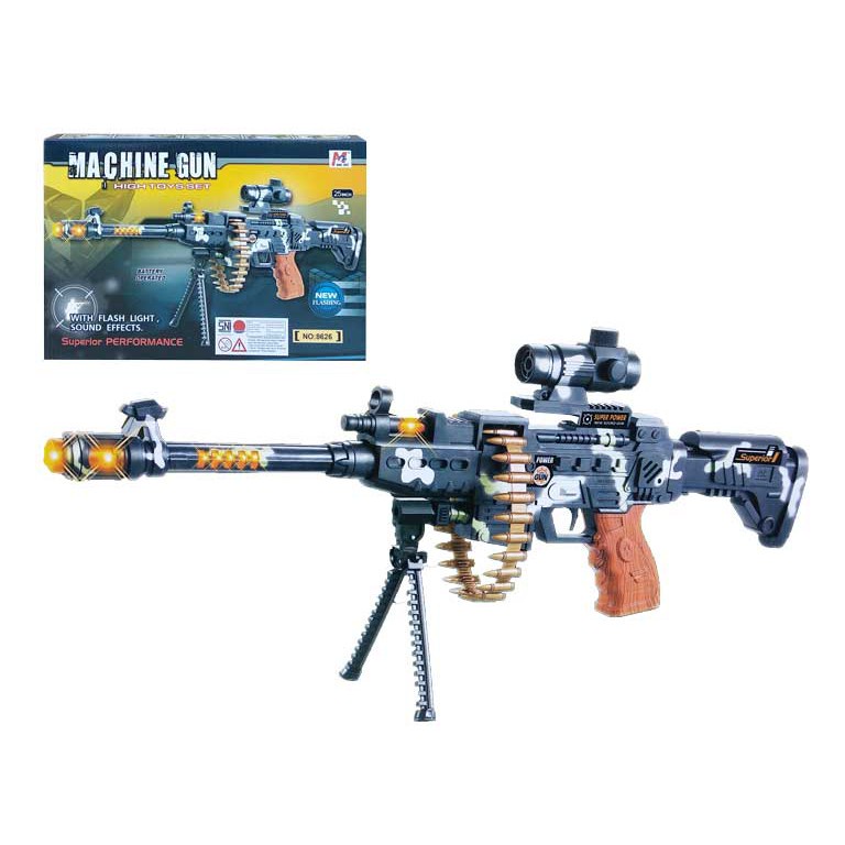 Jual TCJ - MAINAN PISTOL MILITARY MACHINE GUN SNIPER GETAR ADA LAMPU ...