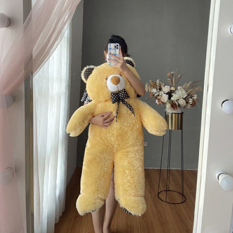 Jual boneka teddy bear jumbo ukuran 1 meter | Shopee Indonesia