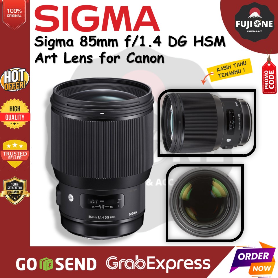 Jual Sigma 85mm f/1.4 DG HSM Art Lens for Canon | Shopee Indonesia