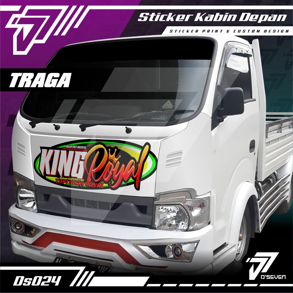Jual Stiker Decal Kabin Depan RAJA ROYAL Custom ISUZU TRAGA Full ...